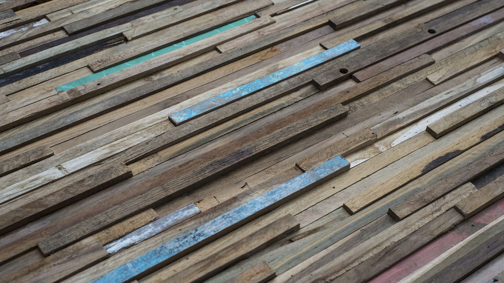 Reclaimed Teak XL web detail - Wood Cladding