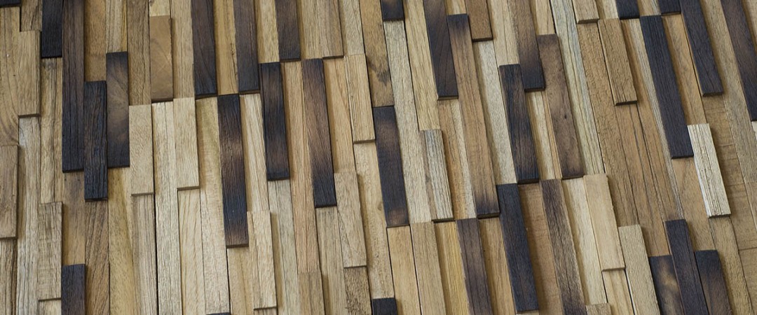 Teak Cladding Natural Burned Detail 2 - Wood Cladding